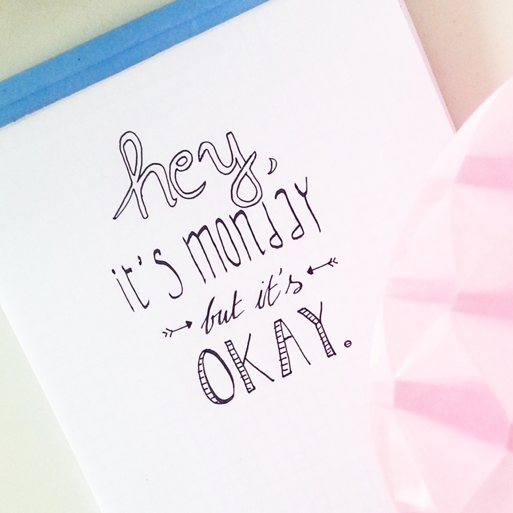 My Handlettering im Mai - Rosy & Grey