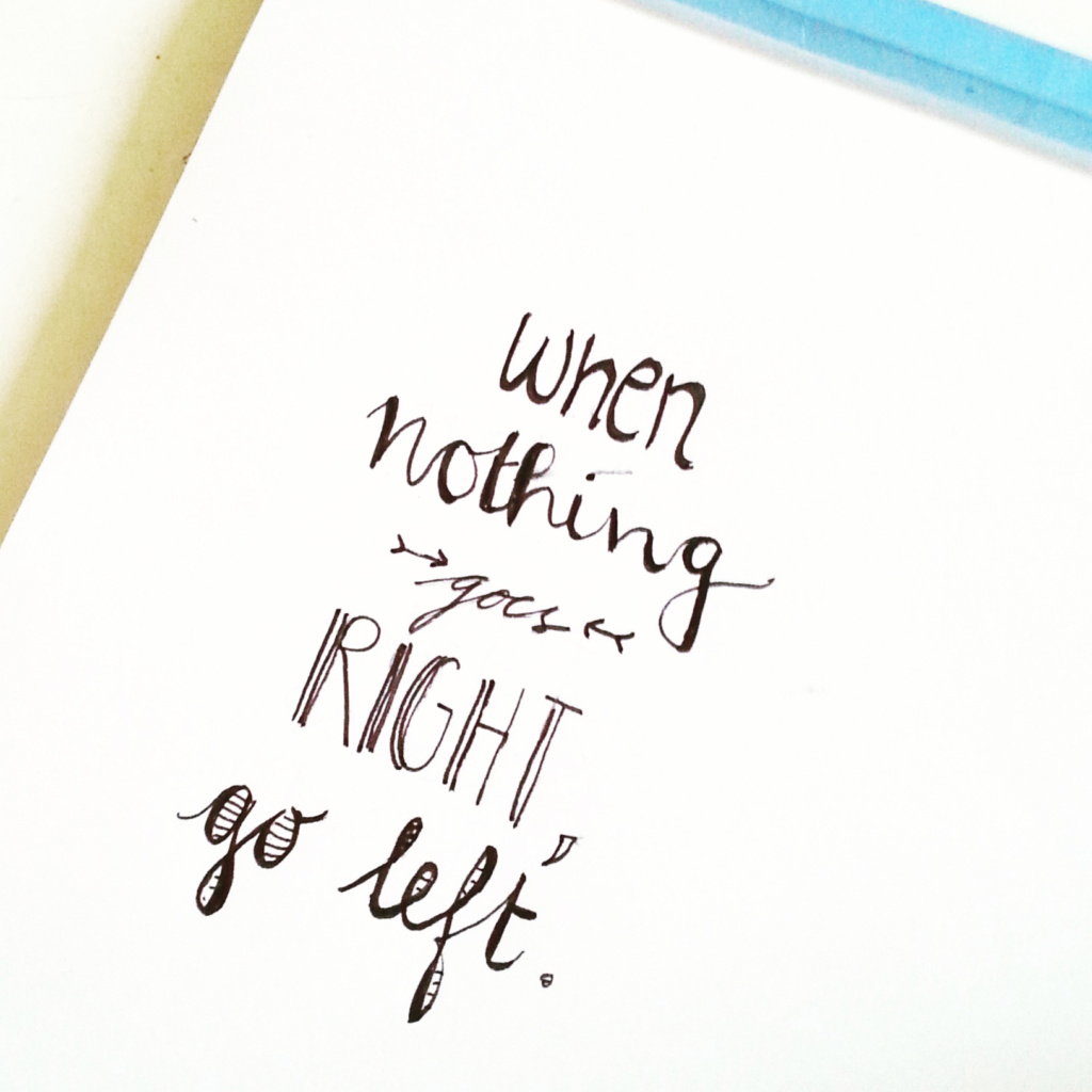 My Handlettering im Mai - Rosy & Grey