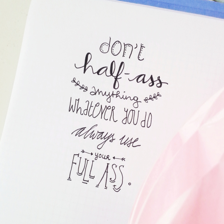 My Handlettering im Mai - Rosy & Grey