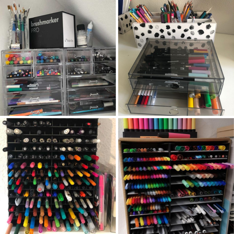 Lettering Stifte richtig lagern, aufbewahren und sortieren